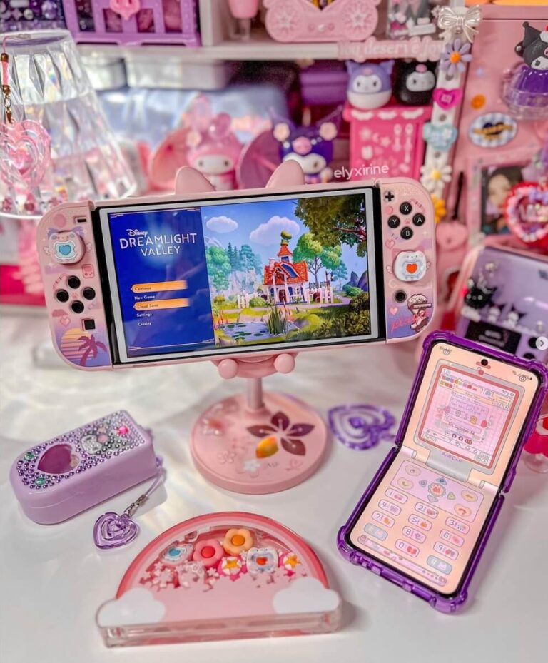 27 Aesthetic Nintendo Switch Setups for Girls - gals that game